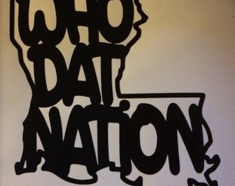 Who dat decal | Etsy