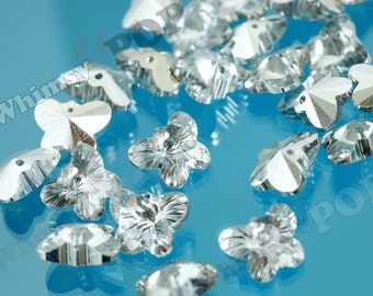 Red Heart Multi-Faceted Glass Crystal Beads Glass by whimsyandpop