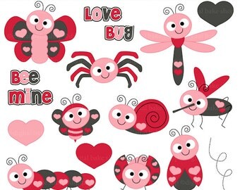 Popular items for love bug clipart on Etsy