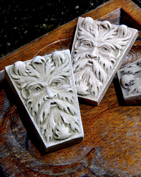 Green Man Keystone-Small Victorian Architectural by CastShadows
