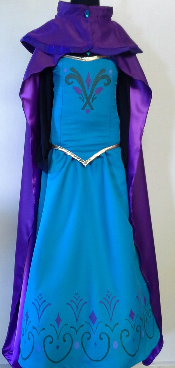 Childrens Queen Elsa Coronation Gown and Cape by SewMoochieMarie