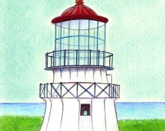 Lighthouse art | Etsy