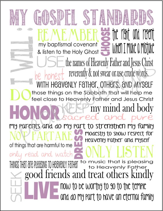 My Gospel Standards Subway ArtGirl