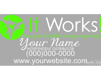 Custom It Works! Independent Representative Car Decal