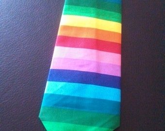 Popular items for rainbow necktie on Etsy