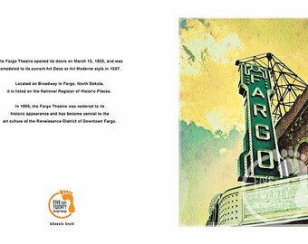 Fargo Print Fargo City Skyline Poster North Dakota Art