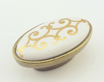 Oval drawer pulls | Etsy