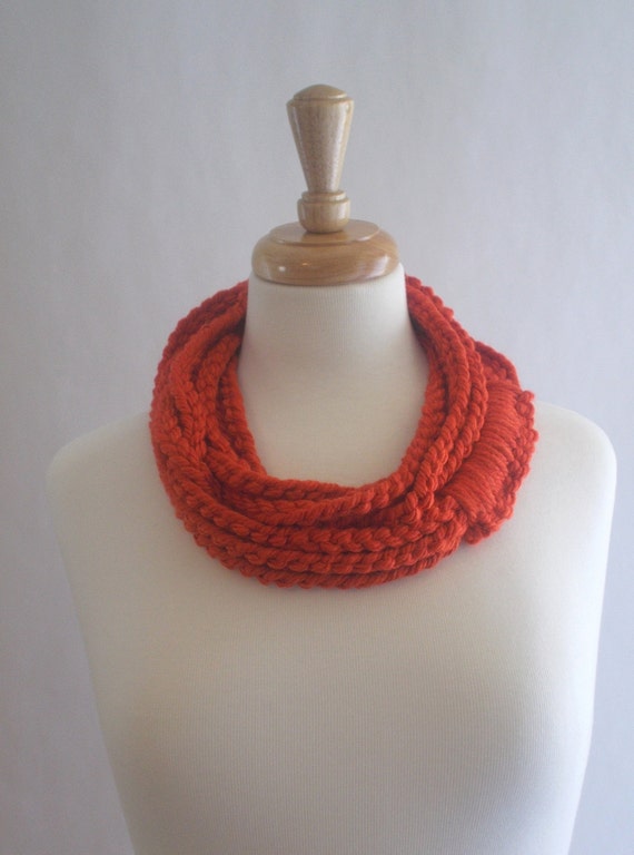 Items similar to Chain Scarf Infinity Skinny and you choose the color ...