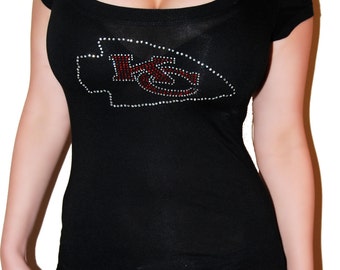 Popular items for chiefs rhinestones on Etsy