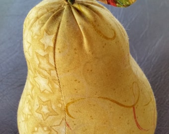 PDF Sewing Pattern for Plush Pear Pincushion Ornament and
