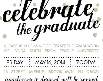 Items similar to UGA Red and Black - Graduation Invitation on Etsy
