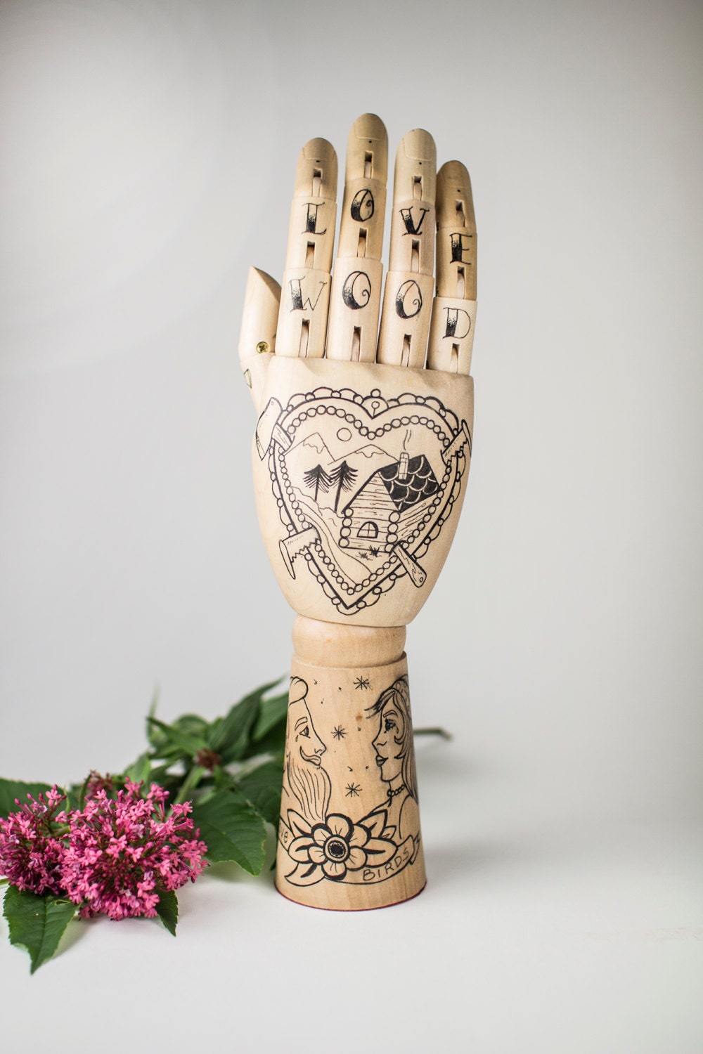 Wooden Hand Love Wood