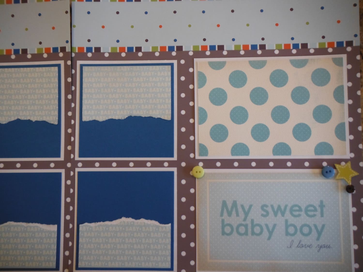 20 Baby Boy 20 Premade 12x12 Scrapbook Pages for your family