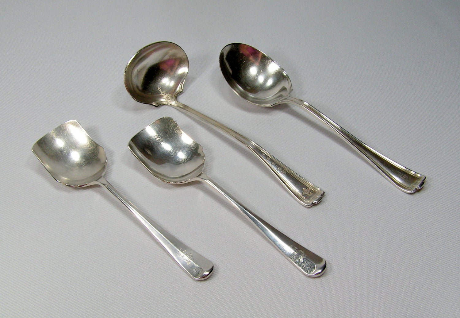 Vintage Silver Serving Spoon Set – Silver Plated – Instant Collection ...