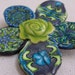 Polymer Clay Flower Pin or Pendant by LaurelTreeStudio on Etsy