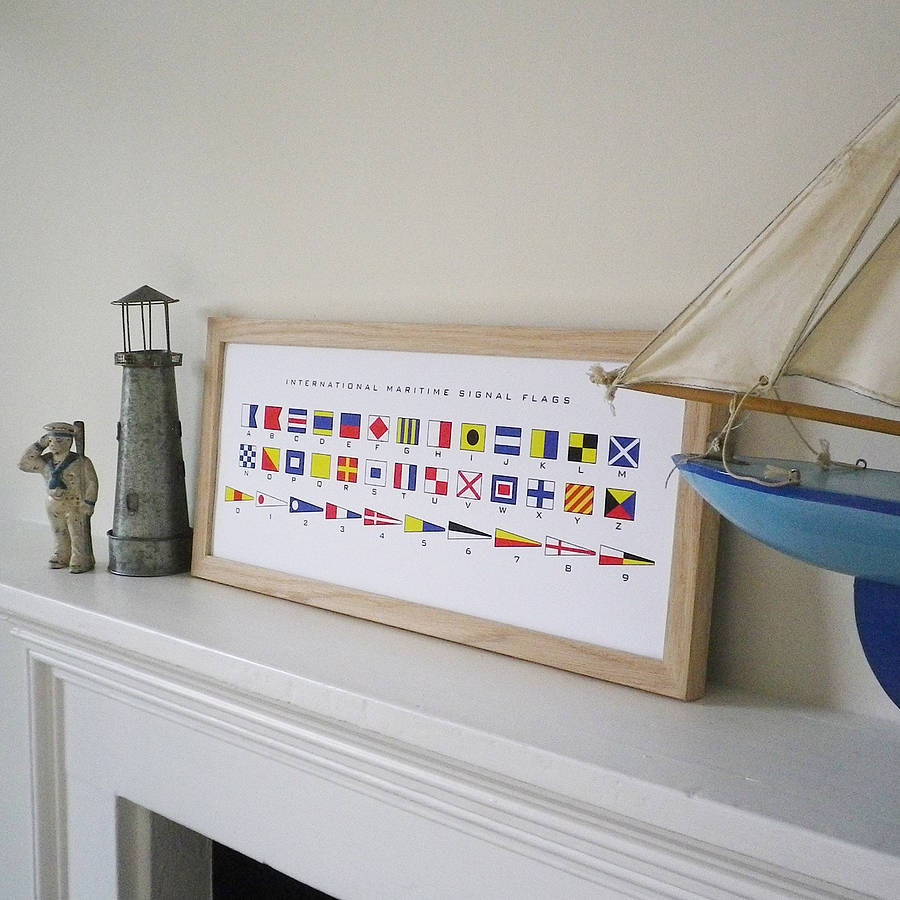 Maritime Signal Flags Alphabet Print