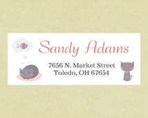 Popular items for cat address labels on Etsy