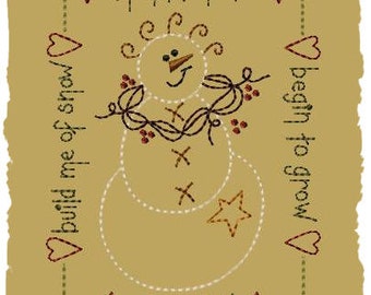 Primitive Machine Embroidery Design-Willow by PrimitiveKeepers