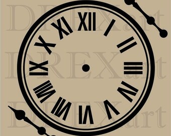 Clock stencil | Etsy