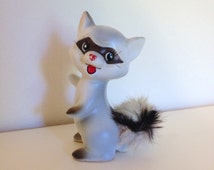 Popular items for raccoon figurine on Etsy