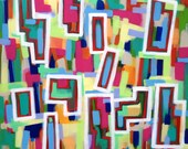 original abstract expressionist painting on canvas