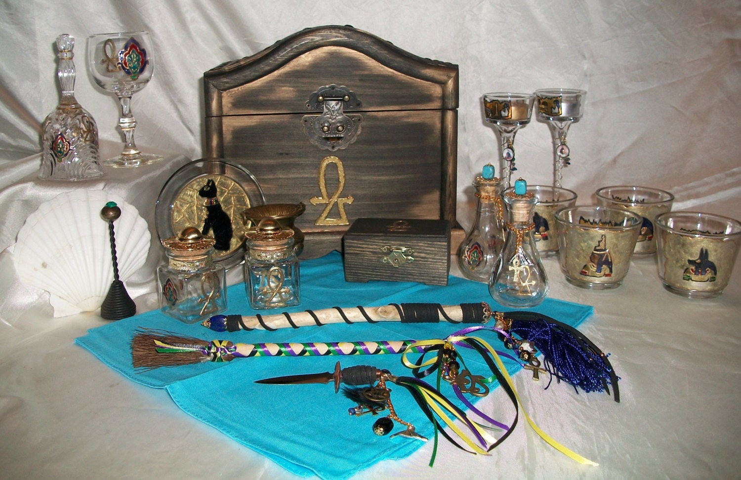 Custom Pagan Altar Set Crafted to your by EnchantingEliora