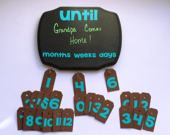 Chalkboard Countdown Board