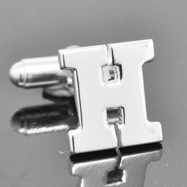 Initial H Personalized cufflinks Initial cufflinks mens