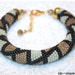 Python snake skin bead crochet rope necklace pattern