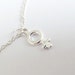 Silver Female Sign Necklace. Sterling Silver Female Symbol