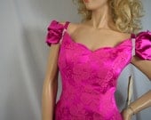 1980's Prom Dress Vintage Asymmetrical Hemline Formal Dress Off the ...