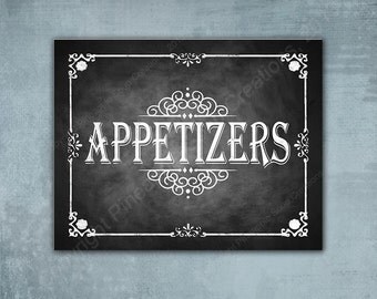 Popular items for appetizer sign on Etsy
