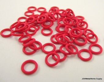 Glow in the Dark Rubber Jump Rings You Pick Size These