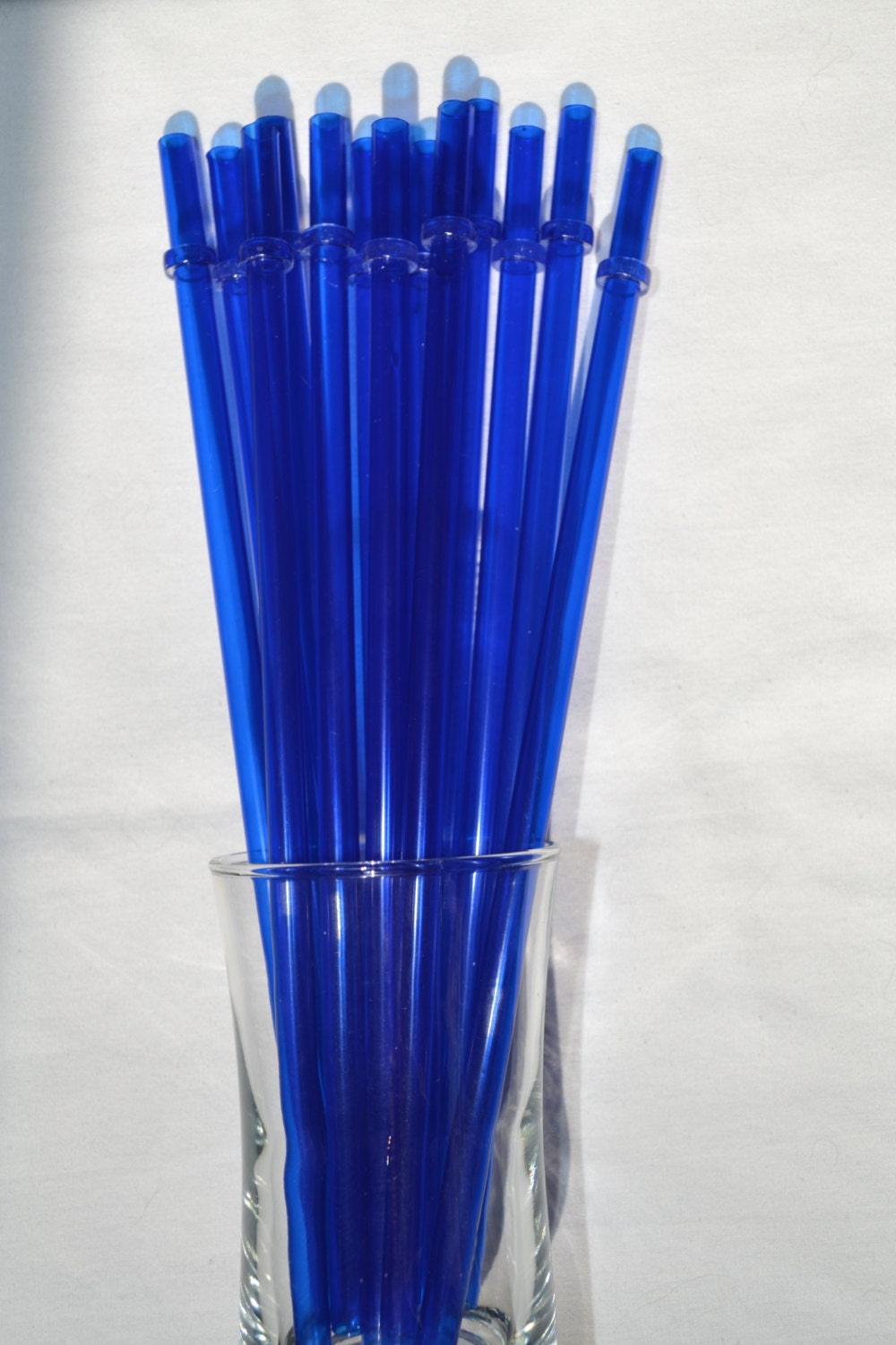 Royal Blue Straws Reusable 9 Inch Straws With Rings