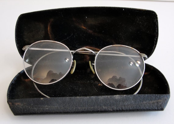 Vintage Small Round Wire Rim Rimmed Eye Glasses By Retrofitstyle