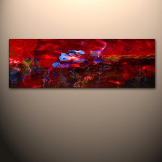 60 X 20 Abstract Canvas Wall Art Giclee Print