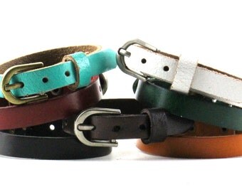 Leather wristband | Etsy