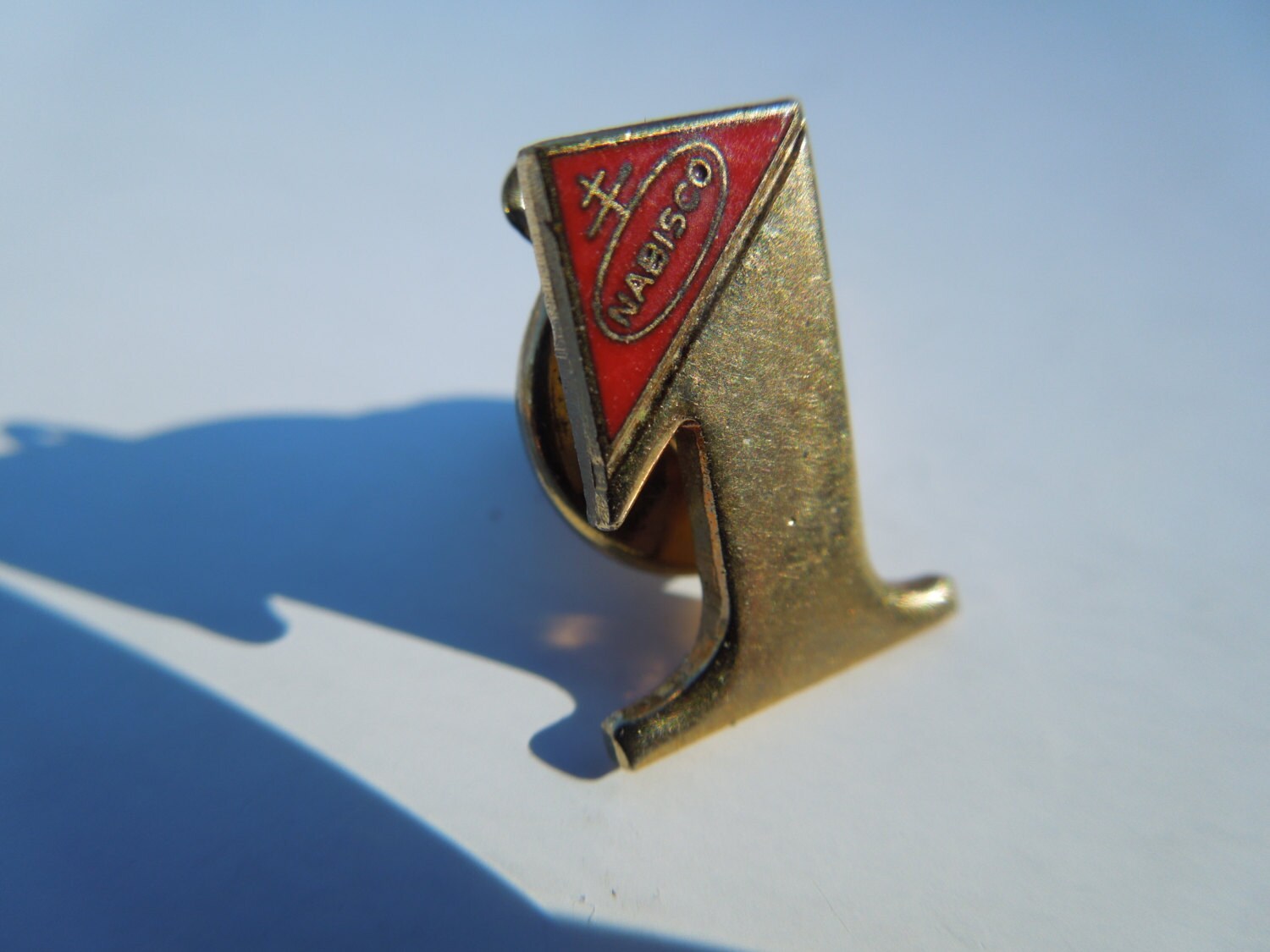 Vintage Nabisco Number 1 Pin. Gold Tone with Red Enamel – Haute Juice