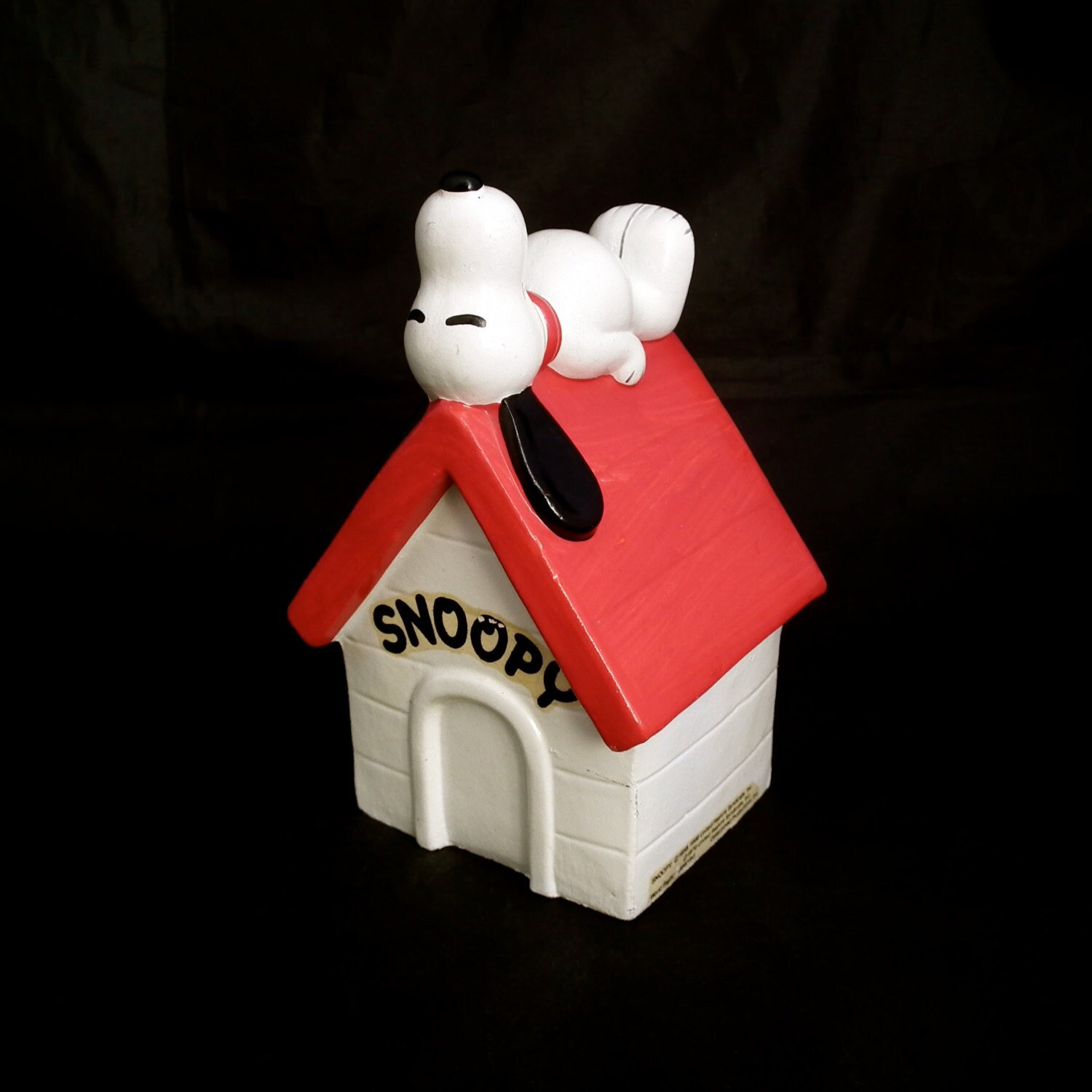 Retro Snoopy Money Box 1970s Money Box Snoopy by TwoTimeVintage