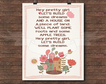 Popular items for hey pretty girl on Etsy