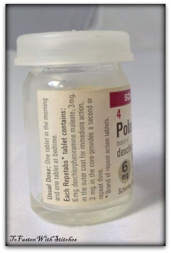 6 Schering Polaramine Professional Sample Bottle 6mg Repetabs