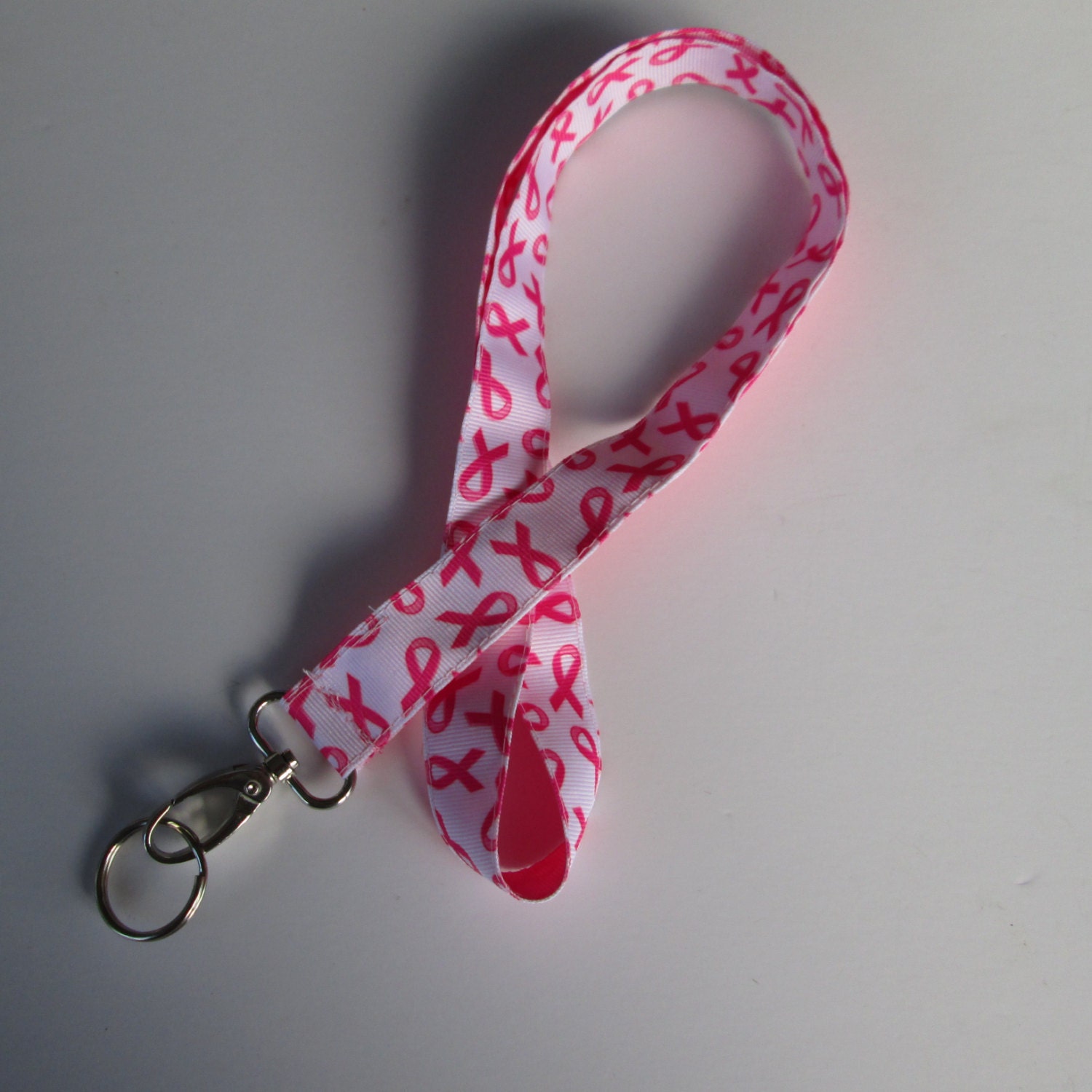 Breast Cancer Awareness Lanyard Keychains for Women Cool