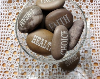 Inspirational rocks | Etsy