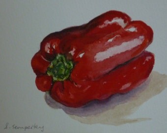 Pepper painting | Etsy