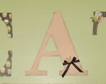 Decorative wood letters for kitchen decor EAT sign/wall hanging paper ...