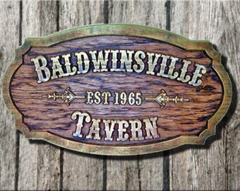Primitive White Rabbit Tavern Pub Sign Feedsack Feed Sack Logo