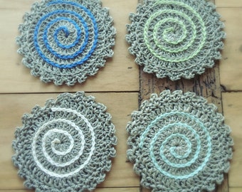 Popular items for hand made coasters on Etsy