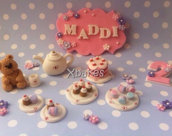Teddy bear tea set | Etsy