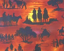 Popular items for wild west fabric on Etsy