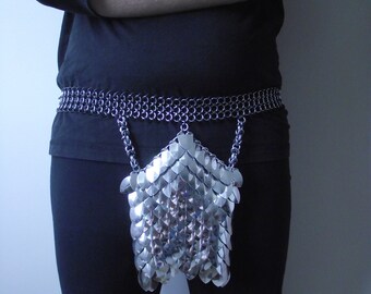 Unisex Scale mail Loincloth with Byzantine Cords